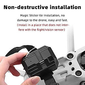 Focket 164ft Drone Airdrop System, 2.4G Drone Clip Remote Control Object Launcher, Holds up to 1.65lb Universal Drone Thrower Remote Control Dispenser Delivery Kit Drone Drop Release