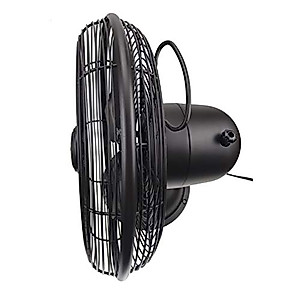 HUNTER Metal Retro Table Fan-Powerful 3 Speeds and Smooth Oscillation, 12", Oil-Rubbed Bronze