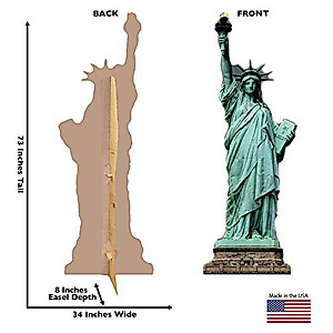 Cardboard People Statue of Liberty Life Size Cardboard Cutout Standup