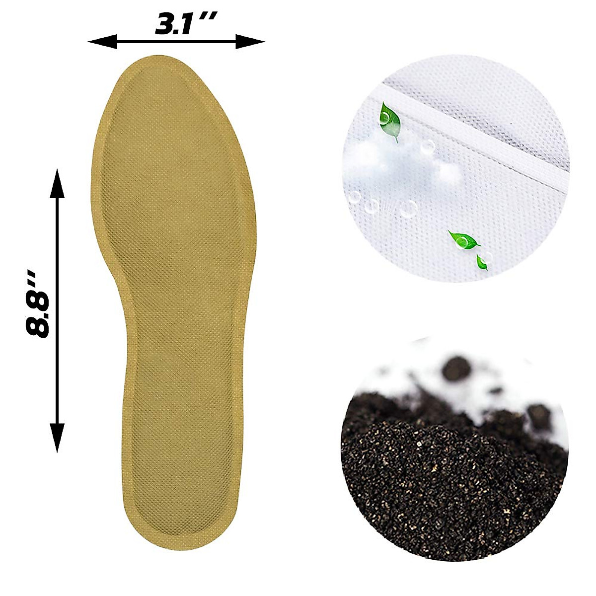 WORLD-BIO Disposable Foot Warmers 12 Pairs & Single Use Instant Hand Warmers 10 Packs, Air Activated Warmer Safe Natural Long Last Up 8 Hours, Hot Hand Foot Warmers Shoes Skiing Camping for Men Women