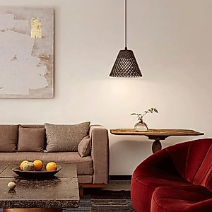 SSBHDM G9 Light Source Chandelier,Creative Grid Resin Pendant Lamp Lampshade,Nordic Industrial Style Hanging Light,Bedside Restaurant Kitchen Island Decorative Lighting Fixtures