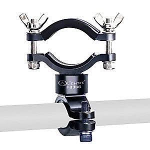 LIGHTFE Aluminum Bike Flashlight Mount for Large Size Bike Lights,U Lock Mount for Bike Lock Holder, 360° Rotation Adjustable Bicycle Flashlight Mount Flashlight…