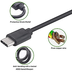 Alitutumao Replacement USB Type-C Charger WH-1000XM3 Charging Cable Compatible with Sony WH-1000XM3 WF-1000XM3 1000XM4 WH-XB700 WH-XB900N H800 Headphones