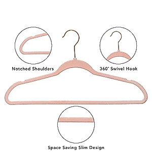 Better Homes and Garden Nonslip Ultra Slim Hangers (Blush)