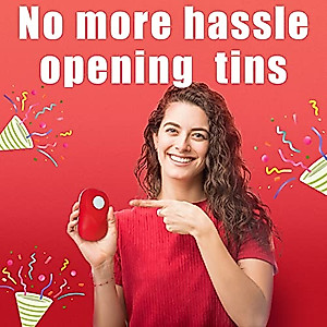 Electric Can Opener, No Sharp Edge Can Opener, Open Your Cans with A Simple Push of Button, Food-Safe and Battery Operated Can Opener, Kitchen Gifts for Arthritis and Seniors