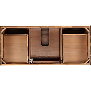 Signature Hardware 953140-48-RUMB-0 Devora 48" Free Standing Single Vanity Set with Wood Cabinet, Vanity Top, and Rectangular Undermount Vitreous China Sink