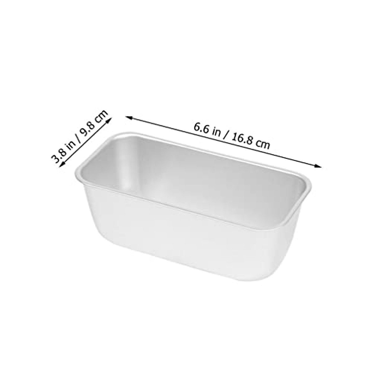 Luxshiny Bread Pan 2pcs Toast Box Bread Mold, Rectangle Loaf Pan, Baking Tray, Toast Baking Box for Kitchen Restaurant Bread Loaf Pan