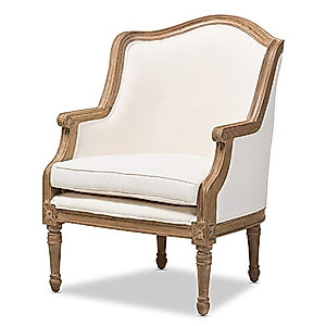 Baxton Studio ASS292Mi CG4 Living-Room-Chairs, 26.25" x 27.75" x 26", Beige