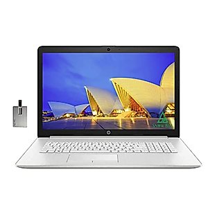 HP 2022 17.3" FHD Business Laptop, 11th Gen Intel Core i5-1135G7(Beats Intel i7-1065G7), 8GB RAM, 512GB PCIe SSD, Intel Iris X Graphics, Backlit Keyboard, Bluetooth, Win 10 Pro, Silver, 32GB USB Card