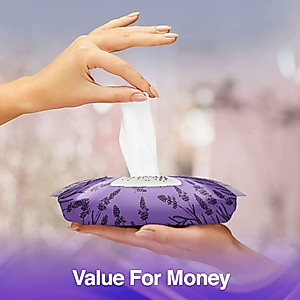 BeautyFrizz Lavender Face Cleansing Wipes - 120 pcs - Gentle Makeup Remover Wipes for Face and Neck - Facial Wipes with Aloe, Retinol, Castor and Vitamin E - Enjoy these Lavender Face Wipes