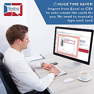 Bodno ID Card Software Program for PC & MAC - Design & Print Photo ID Cards and Gift/Loyalty Cards - Silver Edition
