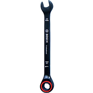 Bosch Professional ring/open-ended spanners with ratchet function (10 mm, chrome vanadium steel) – Amazon exclusive