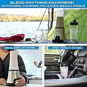 BlenderX CORDLESS PORTABLE Blender 20oz | More power = More, Healthier ingredient options | More blends per charge | Outdoor, Home, On-the-Go | To-Go Cup/Bag | Better Smoothies Shakes Juices Cocktails