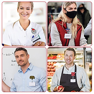 PANTIDE 8Pcs Holiday Badge Reels Love Heart Clover Bunny Embroidered Retractable Felt Name ID Card Decorative Badge Holders with Alligator Clip for Independence Thanksgiving Day Christmas Halloween