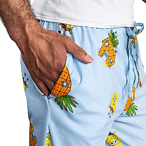 Mad Engine Spongebob Squarepants Pineapple House Lounge Pants - X-Large - Cartoon Pajama Pants - Christmas Pajama Pants - Funny PJ Pants