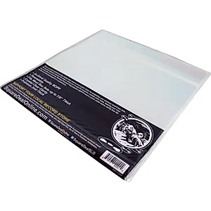 Square Deal Recordings & Supplies (1000) 12 Inch LP Record Outer Sleeves Premium 2 mil Thick Archival Quality, Super Clear #12SB02