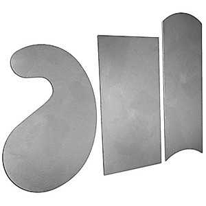 ATLIN Cabinet Scraper Card Set - Curved 3pc