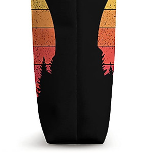 Retro Bigfoot Silhouette Walking Maltese Dog Tote Bag