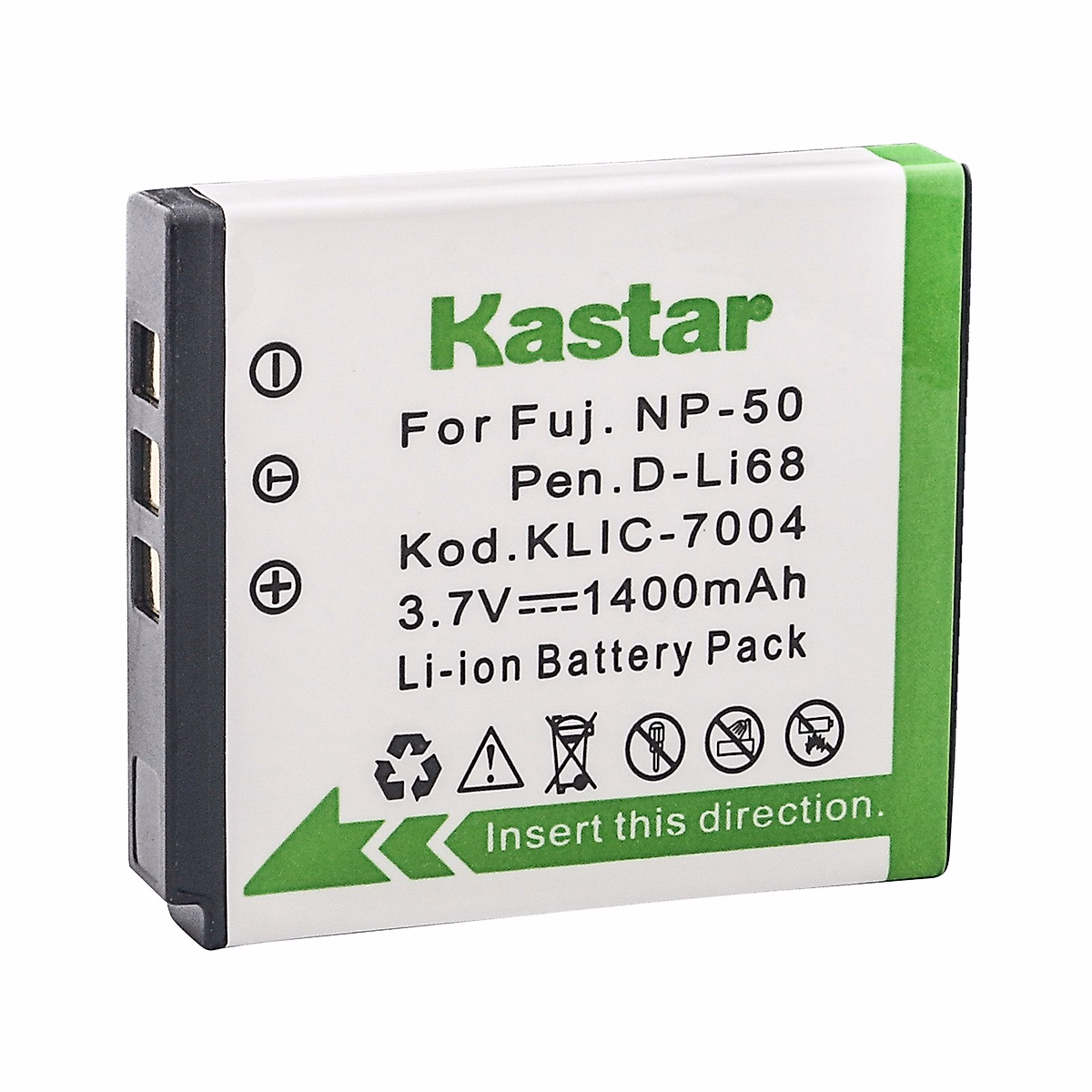 Kastar Battery (4-Pack) and Charger Kit for Fujifilm NP-50, Kodak KLIC-7004, Pentax D-Li68 and Fujifilm FinePix Cameras, Kodak EasyShare Cameras and Pentax Cameras (Detail Models in The Description)