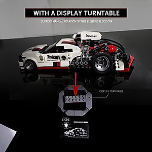 YOUHODA Sports Car Building Blocks Kits Engineering Race Car Toy Set for Kids & Teens, Collectible Model Cars Set to Build, 1:24 Scale Sports Car Model (436Pcs)