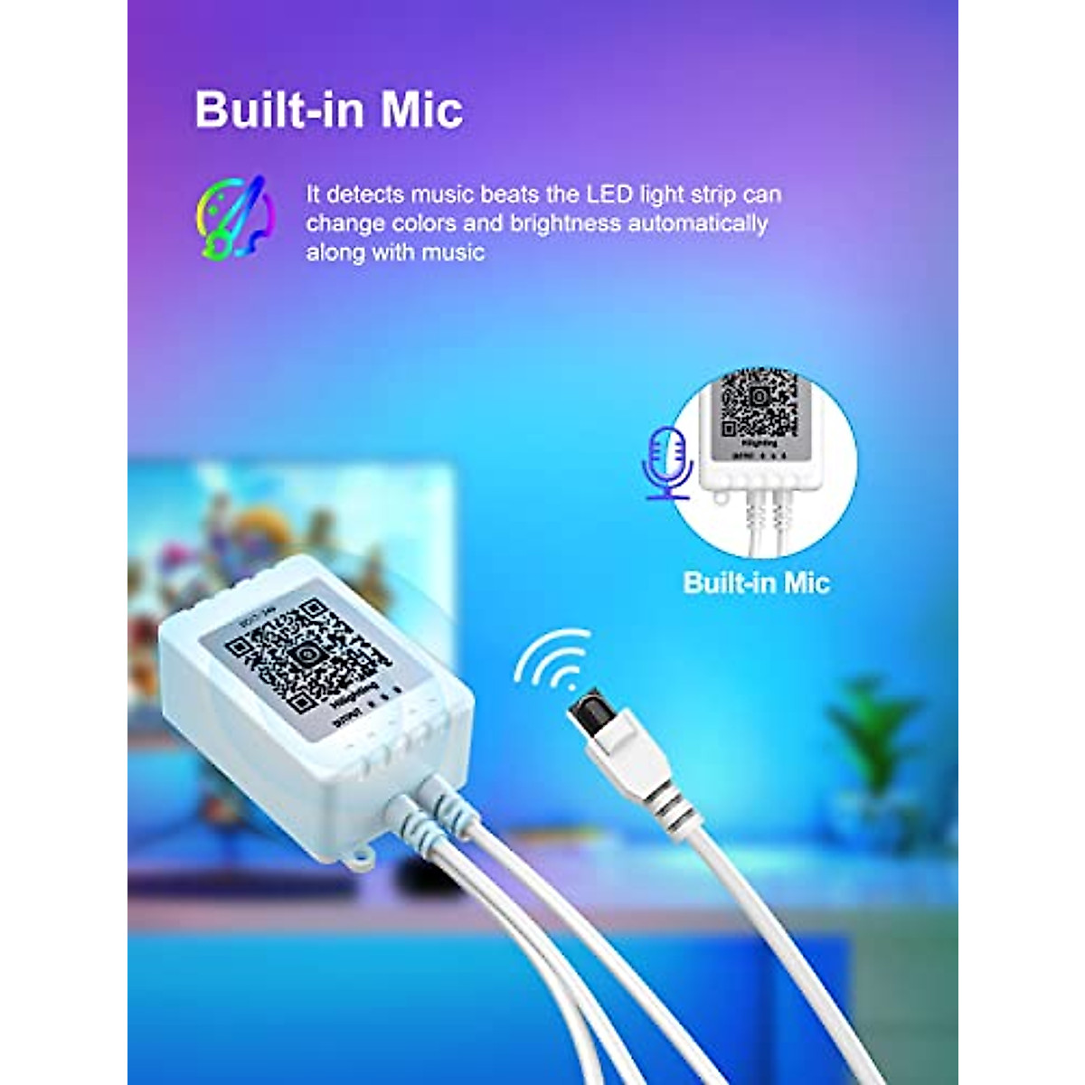 Nexillumi 100 ft LED Lights for Bedroom with Remote Color Changing LED Strip Lights