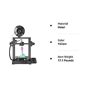 Creality Ender 3 V2 Neo 3D Printers with CR Touch Auto Leveling PC Steel Printing Platform Metal Bowden Extruder Model Preview Function 3D Printer 95% Pre-Install for Beginners 8.66*8.66*9.84 inch