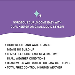 CURL KEEPER - Original Liquid Styler (8 Ounce /240 Milliliter)