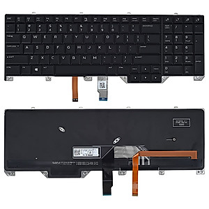 Replacement Keyboard for Dell Alienware 17 R4 & Alienware 17 R5 Laptop, Dell alienware 17 Laptop Keyboard with Backlit US Layout P/N: 0ND5TJ PK1326T1B01