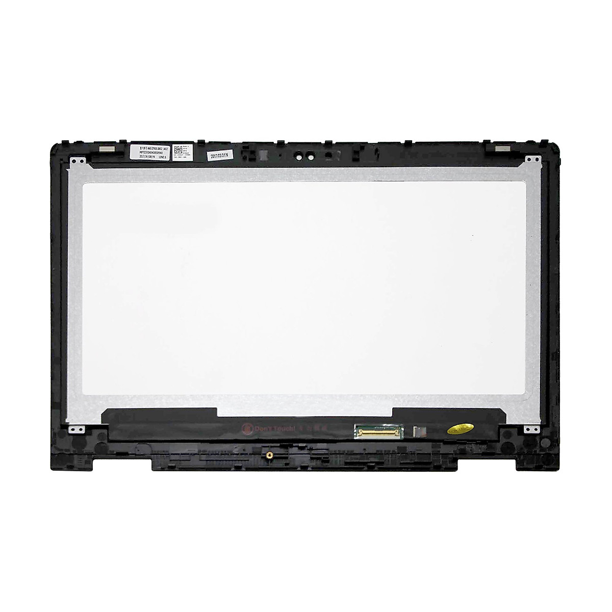 LCDOLED Replacement 13.3 inches B133HAB01.0 NV133FHM-A11 FullHD LCD Display Touch Screen Digitizer Assembly with Bezel for Dell Inspiron 13 5368 i5368 5378 i5378 5379 i5379 CD3Q3C2 (2D Webcam Holes)