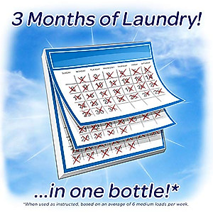 all Laundry Detergent Liquid, Free Clear for Sensitive Skin, Odor Relief, Unscented and Hypoallergenic, 2X Concentrated, 90 Loads