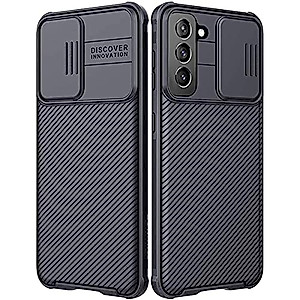 CloudValley for Samsung Galaxy S21 Case with Camera Cover, Full-Body Protective & Slim Fit, Camera Protection Case Only for Samsung Galaxy S21 5G 6.2 inch (2021 Release)-Black