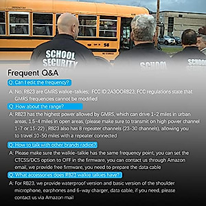 Retevis RB23 Waterproof Walkie Talkies Adults (IP67) with Earpiece and Mic Set(IP66), High Power 2 Way Radios Long Range, Durability, with 6 Way Multi Gang Charger (6 Pack)