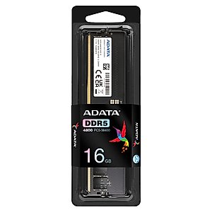 ADATA Premier DDR5 4800MHz 16GB UDIMM Memory RAM Module Single (AD5U480016G-S)