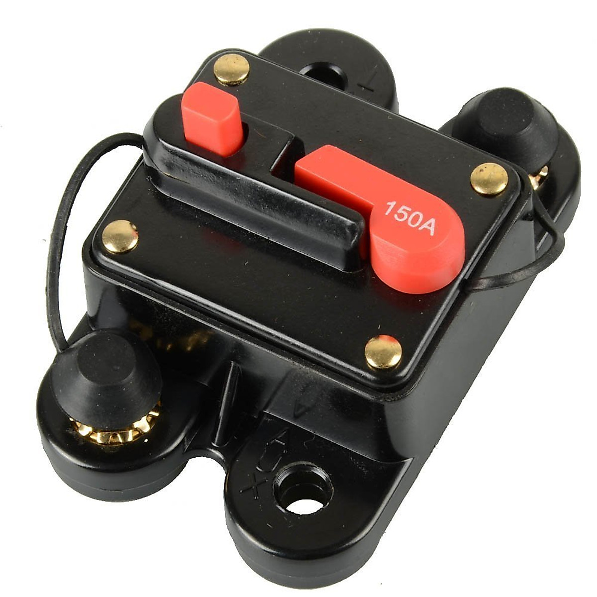 ZOOKOTO 150 Amp Circuit Breaker Trolling Motor Auto Car Marine Boat Bike Stereo Audio Terminal Inline Fuse Inverter with Manual Reset 12V-24V DC