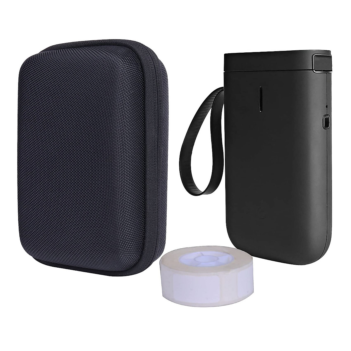 khanka Hard Storage Case Replacement for MUNBYN Bluetooth Label Maker/NiiMbot D11 Portable Wireless Connection Label Printer/Label Maker Machine, Case Only (Black)