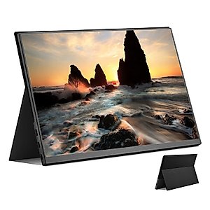 Serchou 15.6-inch IPS HD Portable Monitor with Mobile Phone/Computer/Gaming Console Expansion Support