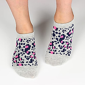 COTTON DAY Kids Girls Fashion Low Cut Ankle Shorty Socks 6-8 Years (Size 8 Flowers Stripes)