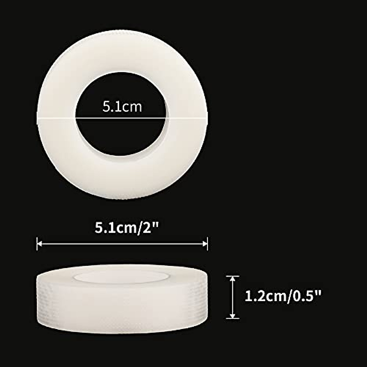 GCQQ Lash Tape for Eyelash Extensions, 9 Rolls Micropore Tape, Eyelash Tape for Lash Extensions, Makeup, 0.5" x10 Yards, Individual Package(Clear)