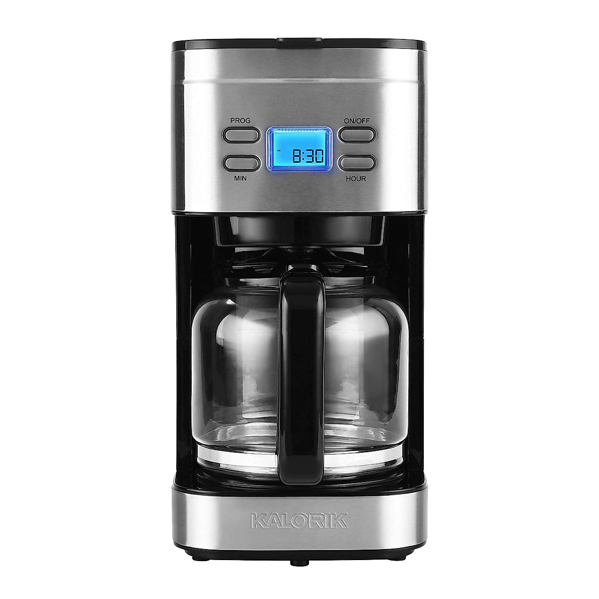 Kalorik Programmable 12 Cup Coffee Maker, Stainless Steel