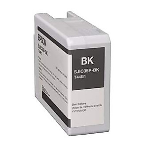 DT-Techno Genuine TM-C6000 and TM-C6500, CONSUMABLES, SJIC35P (K), Black Ink Cartridge for COLORWORKS TM-C6000 and TM-C6500 C13T44B120