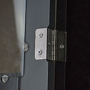 OS Home and Office Framed Glass Doors and Drawer in Black kitchen buffet with hutch