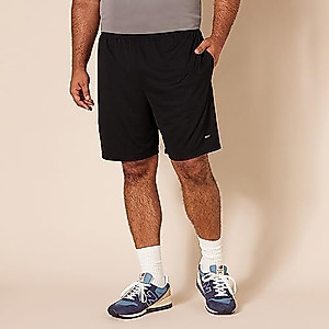 Amazon Essentials Men's Performance Tech Loose-Fit Shorts (Available in Big & Tall), Pack of 2, Black, XX-Large