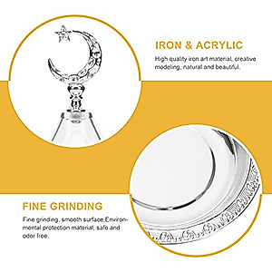 Acrylic Cake Dome Dinner Plate with Clear Lid Fruit Plate Snack Cake Dessert Serving Tray Bread Dish Plates for Living Room Wedding Birthday Acrylic Food Cover