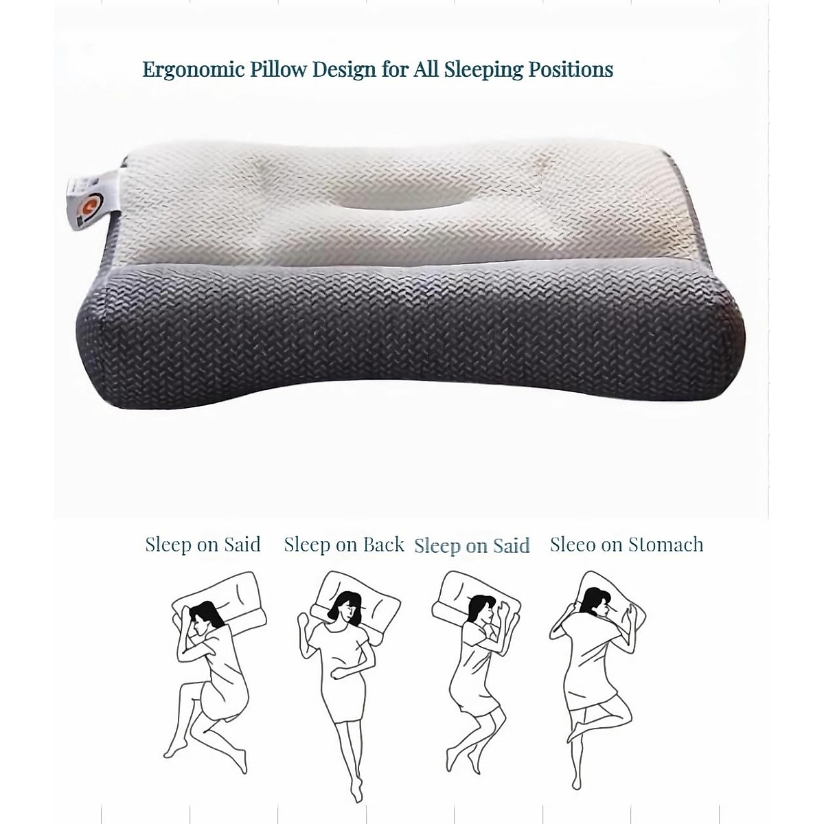 Eedvrko 2023 Cervical Pillow Super Ergonomic Pillow - Protect Your Neck and Spine Pillow for All Sleeping Positions Pillow with a Suitable Height to Reduction Snoring for Dream Deep