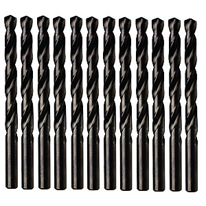 Irwin Tools 63508 1/8-Inch Black Oxide 135-Degree Jobber Length, Pack of 12