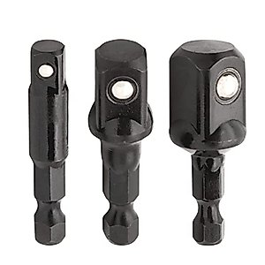 Titan 12061 3-Piece Stubby Impact Socket Adapter and Extension Set