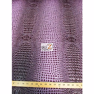 DuroLast™ Florida Gator 3D Embossed Vinyl Fabric by The Yard 2 Tone 3D Crocodile DIY Upholstery Accessories Apparel (Honey Caramel)
