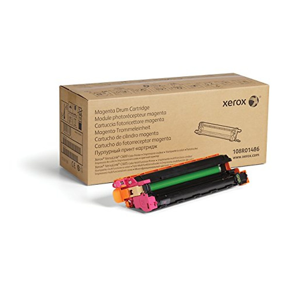 Xerox Genuine Magenta-Drum Cartridge 108R01486-40 000 Pages for Use in Versalink C600/C605 Toner
