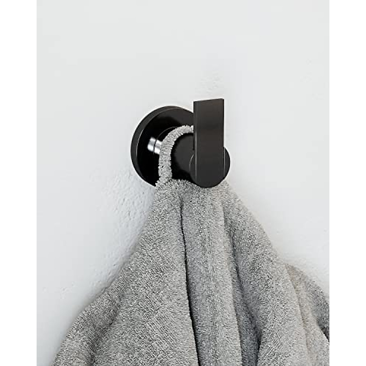 Design House 582676 Eastport Contemporary Robe Hook for Bathroom Bedroom Closet or Kitchen Matte Black