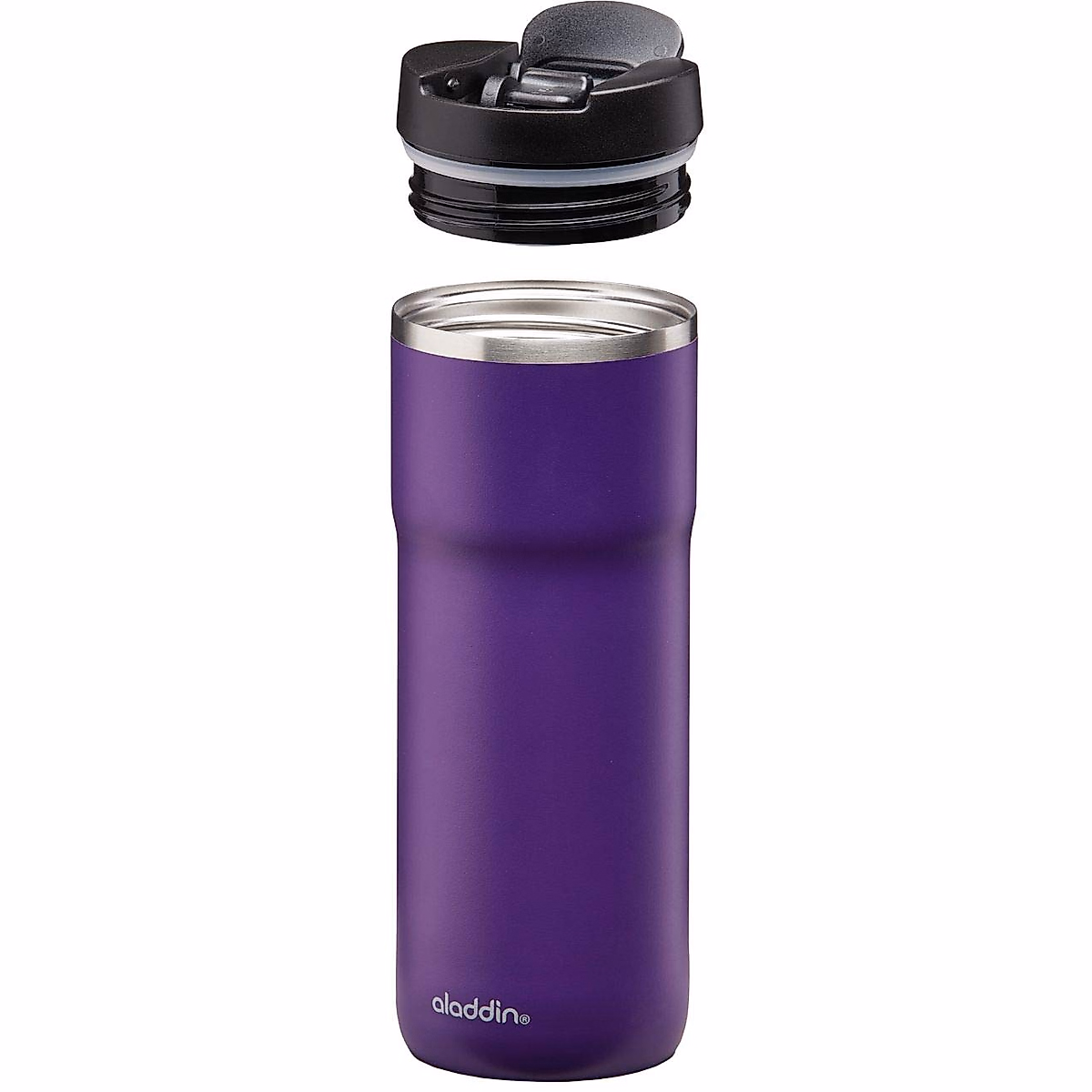 Aladdin Keeps Hot for 4 Hours-BPA-Free-Dishwasher Safe, Stainless Steel, Purple, 0.47L